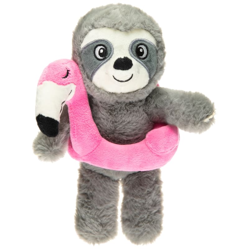 Cool Vibes Summer Sloth Dog Toy - Flamingo | Dog Toys | B&M