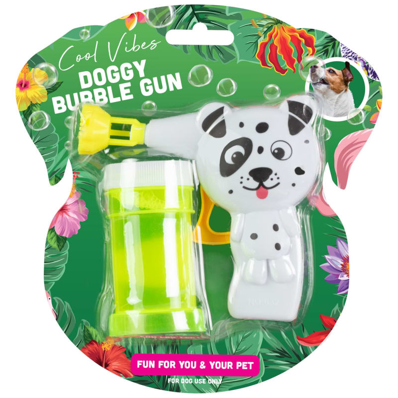 Cool Vibes Doggy Bubble Gun | Dog Toys | B&M