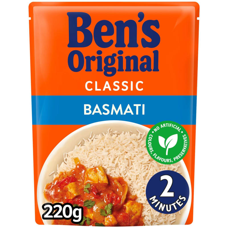 Ben's Original Classic Basmati Rice | Microwaveable Rice - B&M Stores