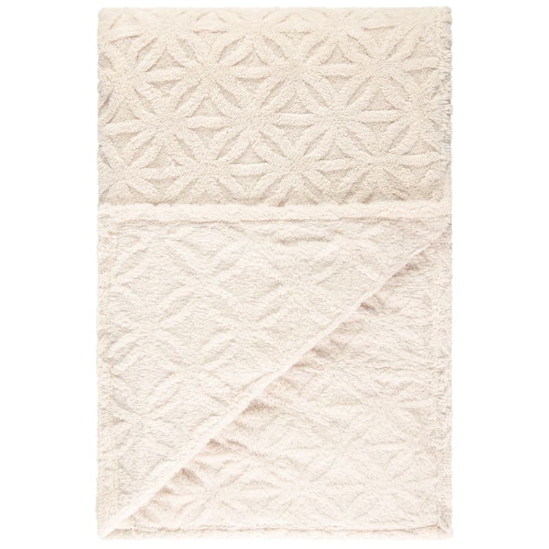 Oslo Patterned Throw - Natural | Throws - B&M