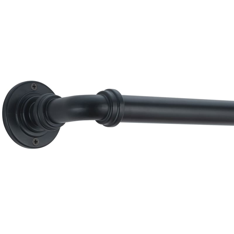 Full Blackout Curtain Pole 120 x 220cm - Black | Curtain poles | B&M