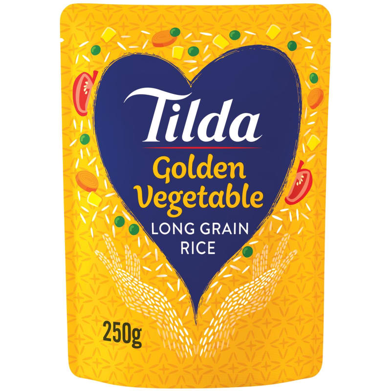 Tilda Golden Vegetable Rice - 250g | Pasta, Rice & Noodles | B&M