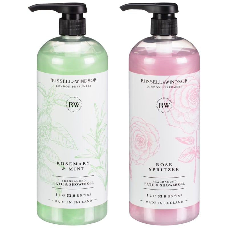 Russell & Windsor Shower Gel 1L - Rose Spritzer | Shower Gel | B&M