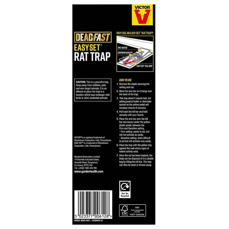 Deadfast Easy Rat Trap | Garden Chemicals - B&M Stores