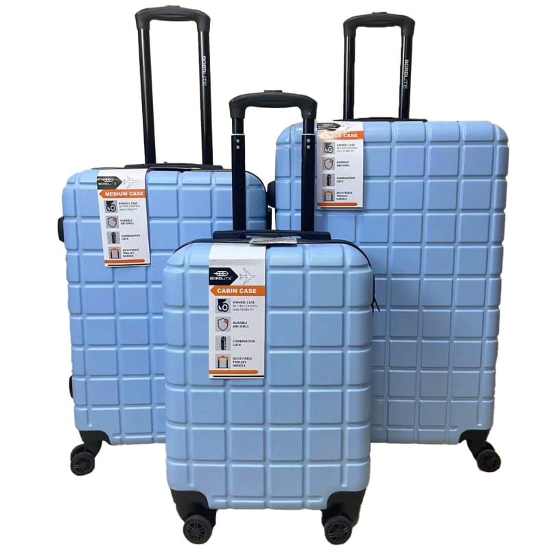 Medium Square Suitcase 65cm - Blue | Luggage | B&M