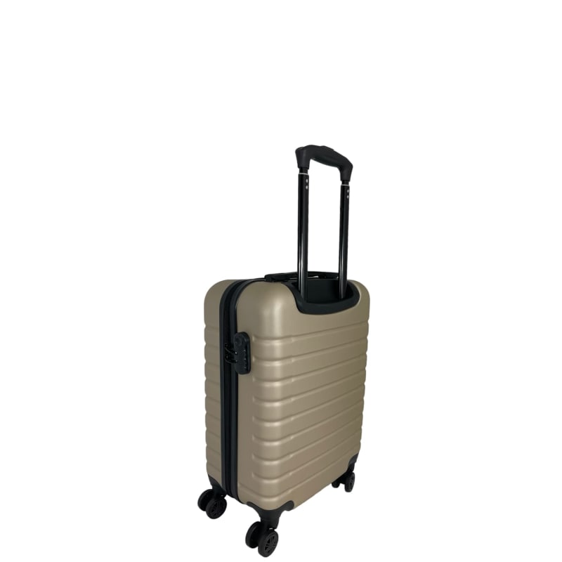 Ribbed Cabin Case 55cm - Champagne | Luggage | B&M