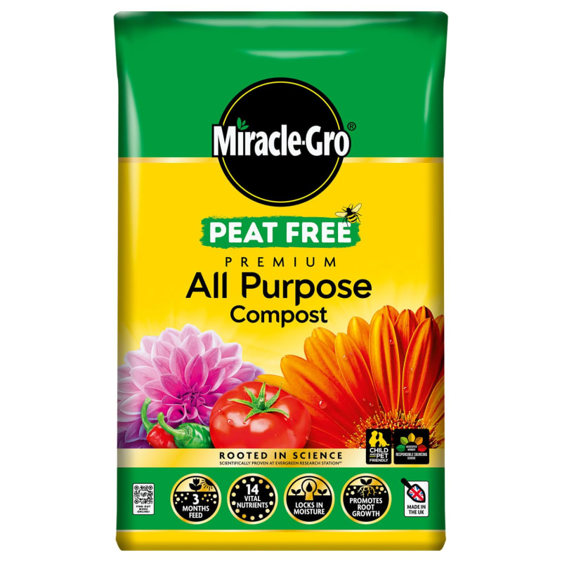 Miracle-Gro All Purpose Peat Free Compost | Garden Centre | B&M