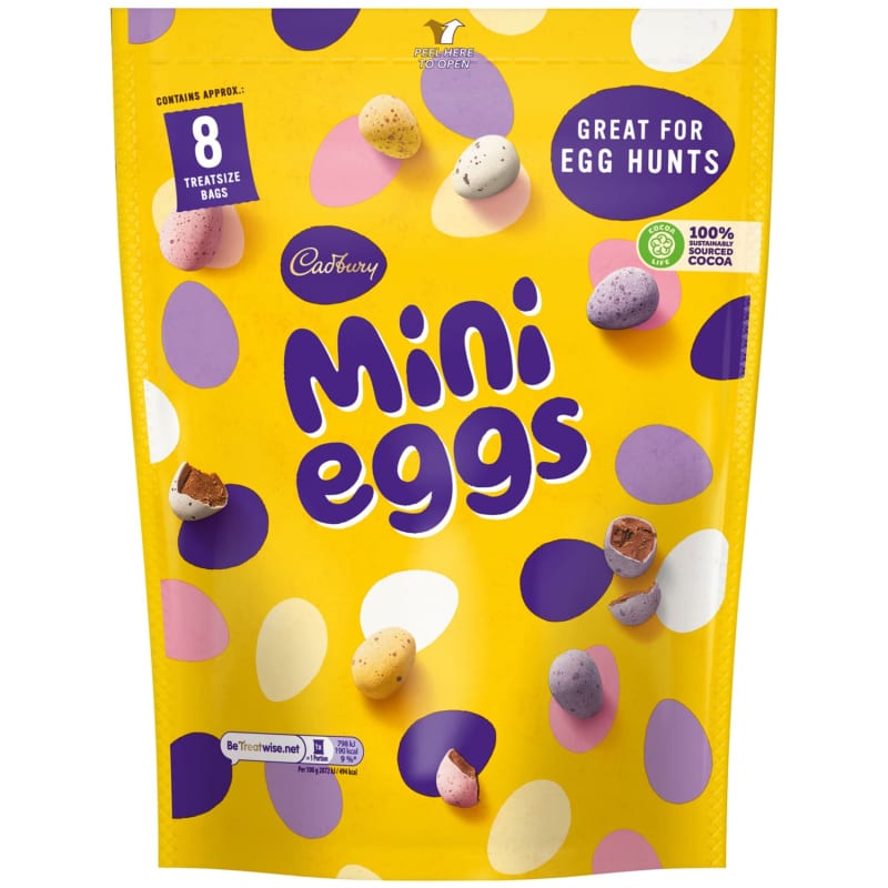 Cadbury Mini Eggs Pouch 287g | Easter, Chocolate