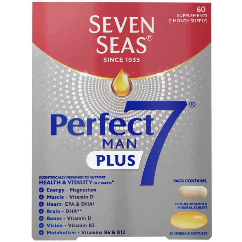 Seven Seas Perfect7 Man Plus 60pk | Health & Wellbeing - B&M