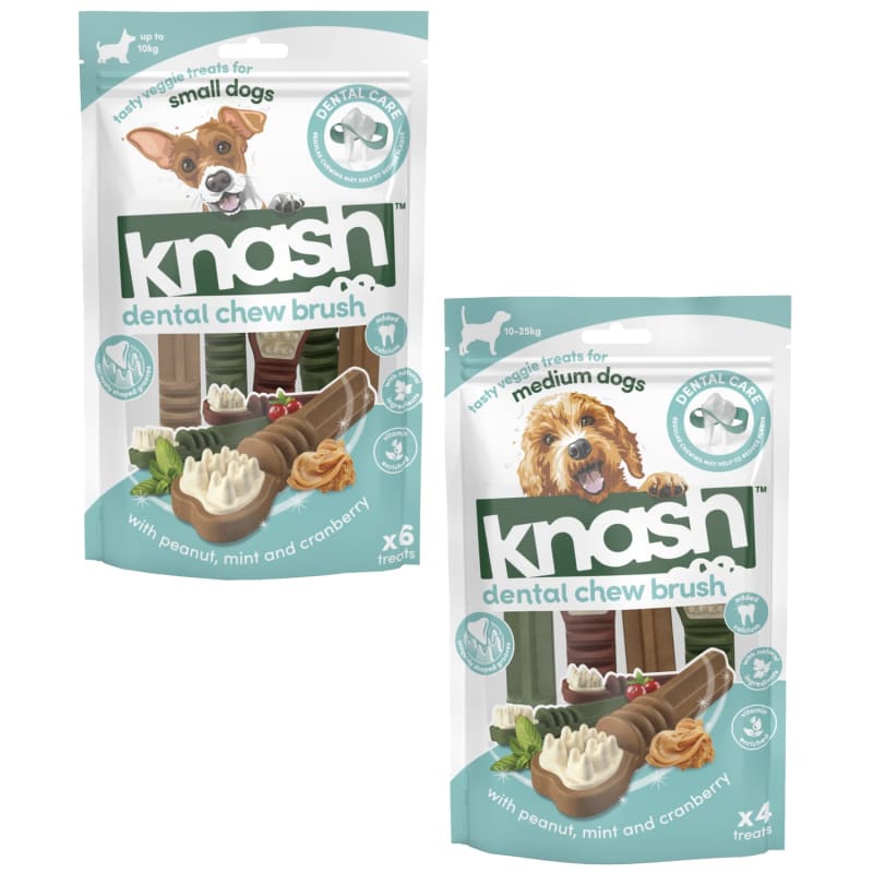Knash Dental Chew Brush 6pk - Small Dogs | Dog Treats | B&M