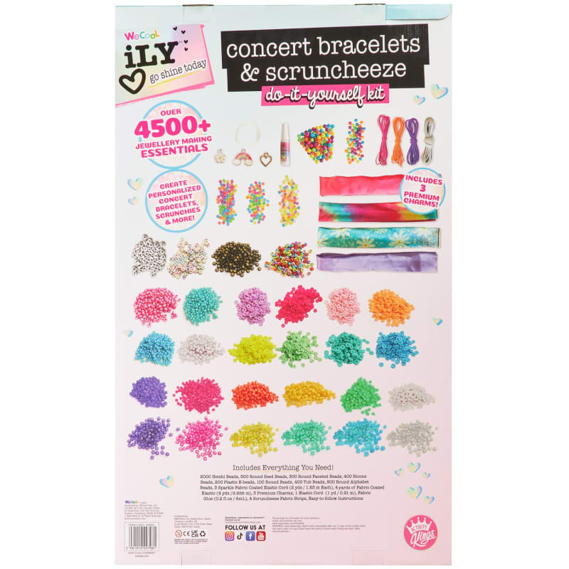 Deluxe Concert Bracelets & Scruncheeze DIY Kit | Arts & Crafts | B&M