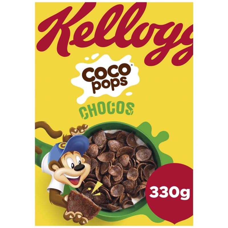 Kellogg's Coco Pops Chocos Cereal 330g | Breakfast Cereal - B&M