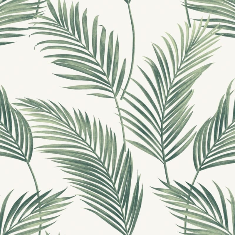 Lucia White & Green Wallpaper | Floral Wallpaper | B&M Stores