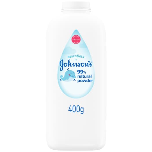 Johnson's Essentials 99% Natural Powder 400g | Baby | B&M