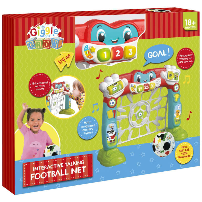 Giggle & Grow Interactive Talking Football Net | Educational | B&M