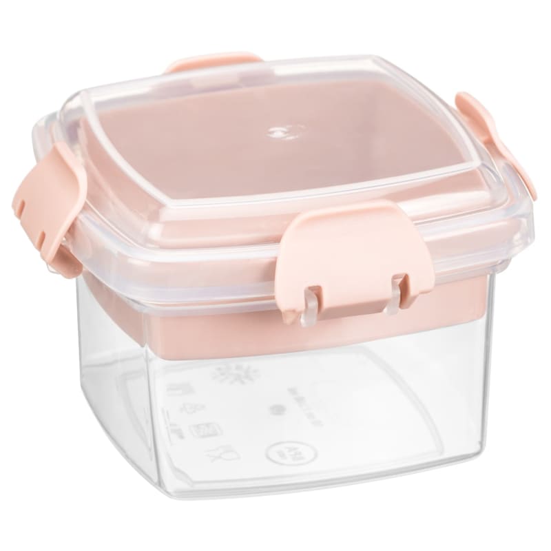 2 Compartment Snack Container - Pink | Kitchen Storage | B&M