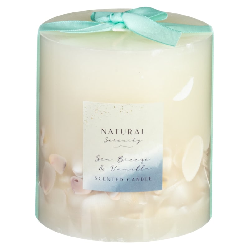 Natural Serenity Shell Filled Scented Candle | Candles | B&M