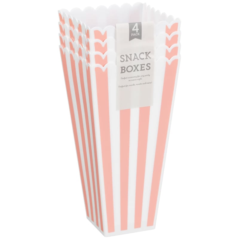 Snack Boxes 4pk - Pink | Kitchen Accessories | B&M