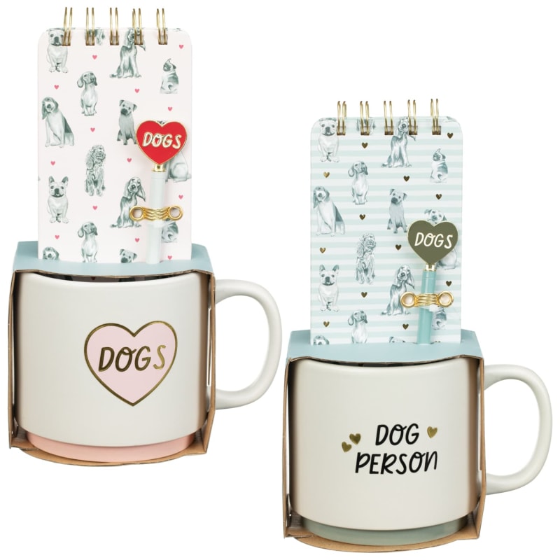 A Tale of Tails Dog Mug & Notepad - Pink | Seasonal Gifts | B&M