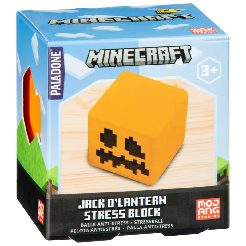 Minecraft Jack O'Lantern Stress Block | Gifts for Kids | B&M