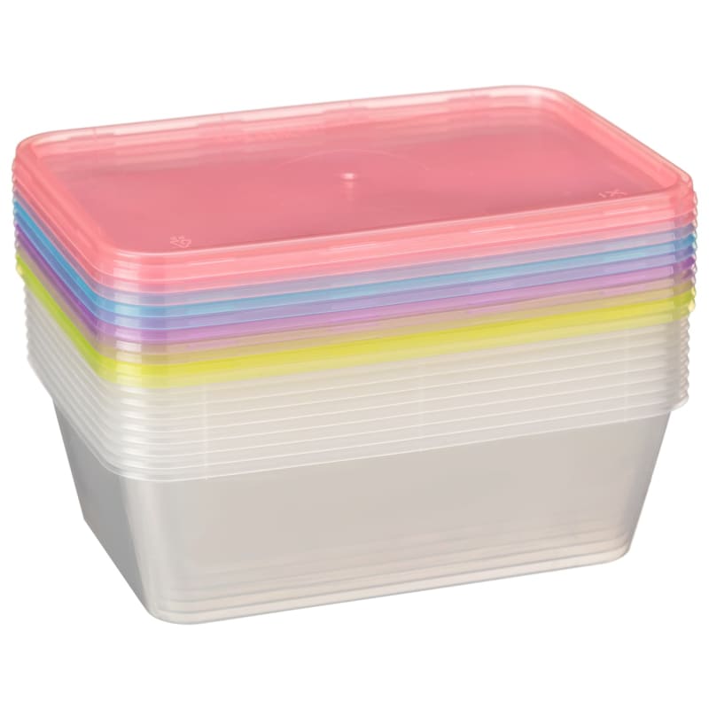 Reusable Food Containers 10pk | Kitchen Storage | B&M