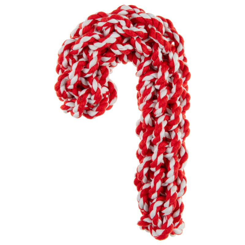 Christmas Candy Cane Rope Toy | Dog Toys | B&M