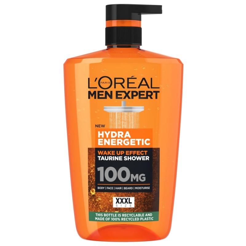 L'Oreal Men Expert Hydra Energetic Taurine Shower 1L | Skincare - B&M