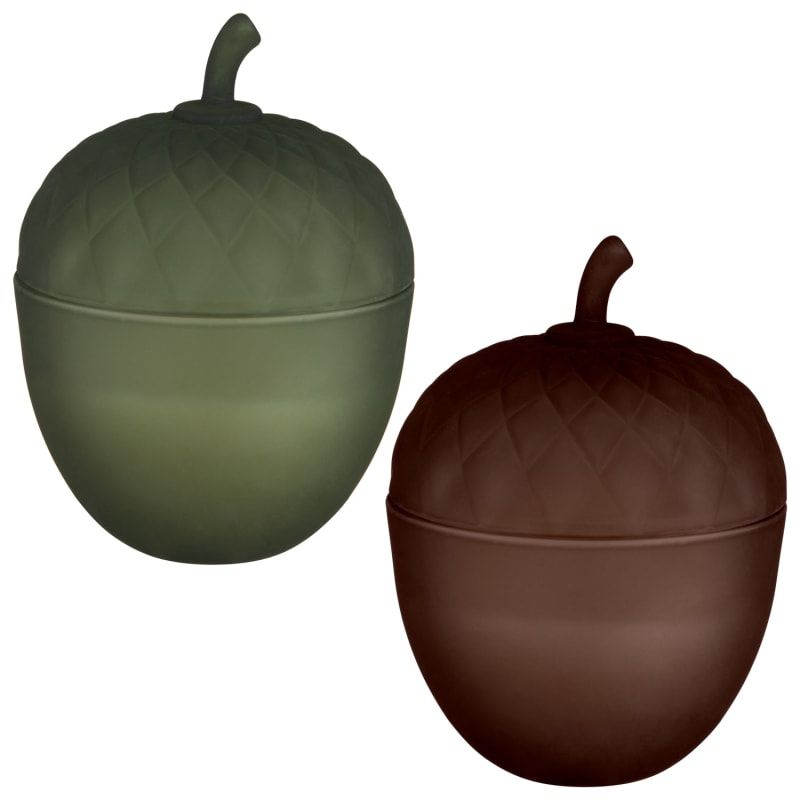 Large Acorn Candle - Green | Candles | B&M
