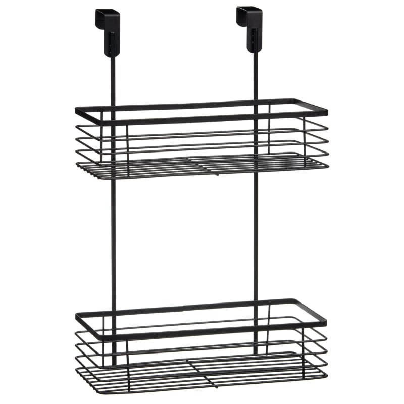 2 Tier Hanging Caddy - Black | Bathroom Accessories | B&M Stores