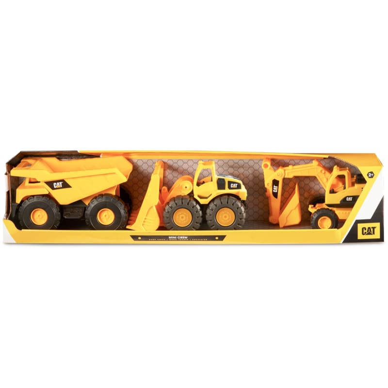CAT Mini Crew Construction Vehicle Toys 3pk | Toys Diggers | B&M