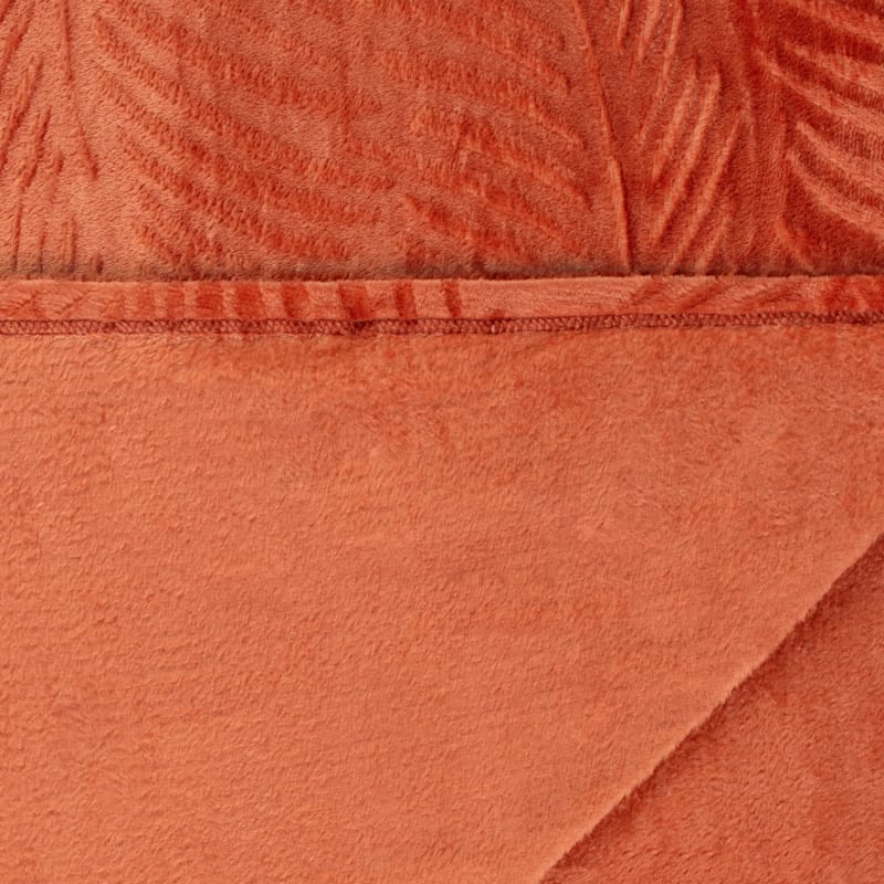 Carved Super Soft Throw - Rust | Throws | B&M