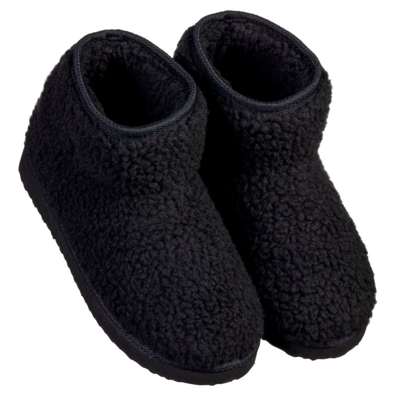 Ladies Snuggle Boots - Black | Ladies Slippers | B&M
