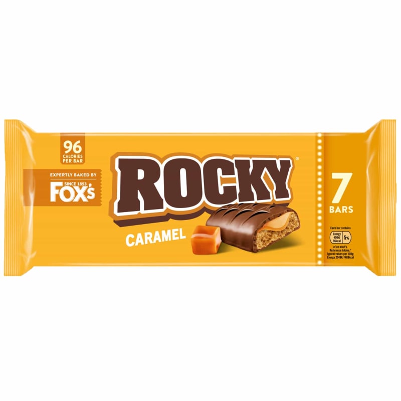 Fox's Rocky 7pk - Caramel | Chocolate Biscuits - B&M