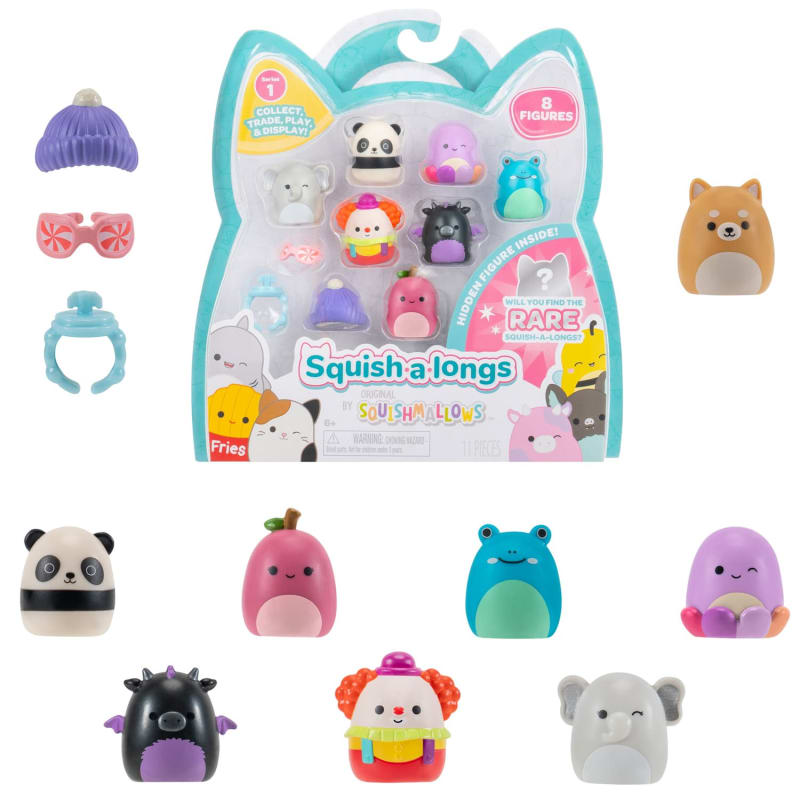 Squish-A-Longs Original Squishmallows 8pk | Collectables | B&M