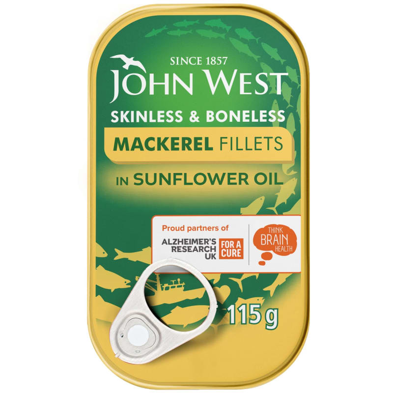 John West Mackerel Fillets in Sunflower Oil 115g | Food | B&M