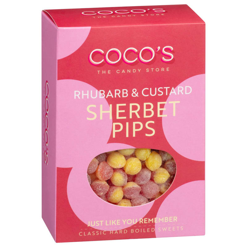 Lola's Sweet Stall Sherbet Pips 180g - Rhubarb & Custard | B&M