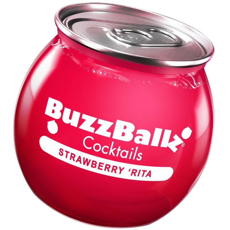 BuzzBallz Pre-Mixed Cocktail 200ml - Strawberry 'Rita | Cocktails | B&M