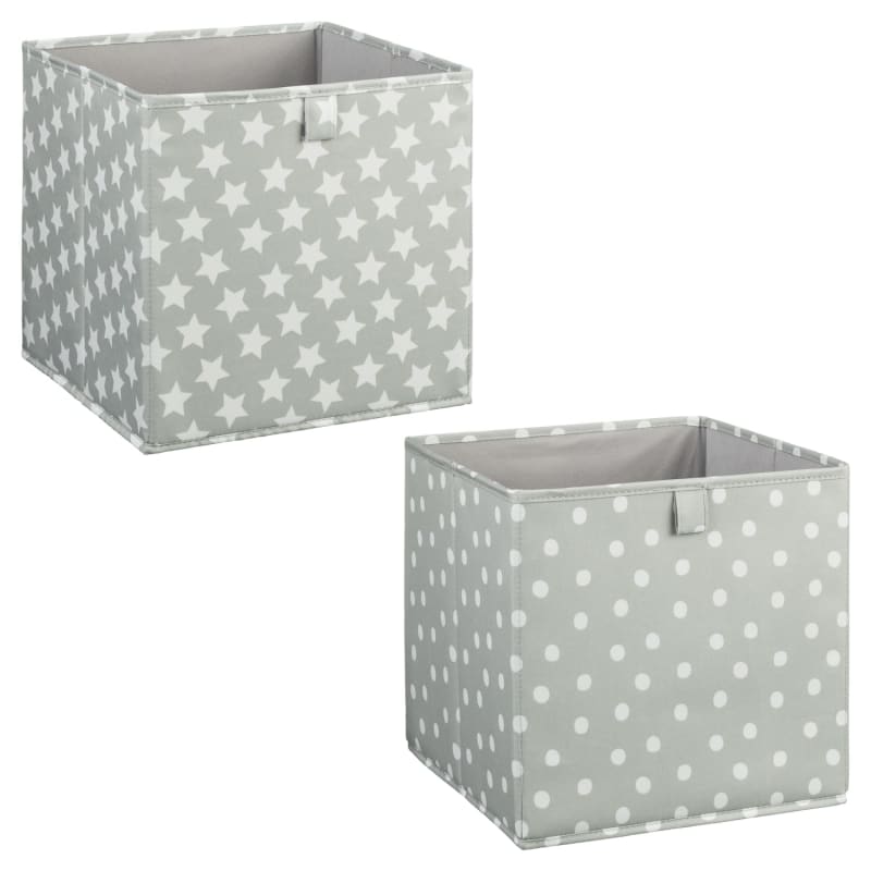 Lokken Kids Storage Cubes 2pk - Star | Storage Boxes | B&M