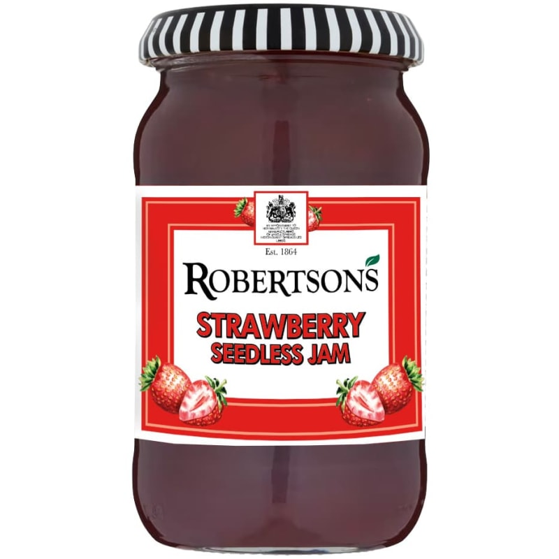 Robertsons Jam 454g - Seedless Strawberry | Breakfast | B&M