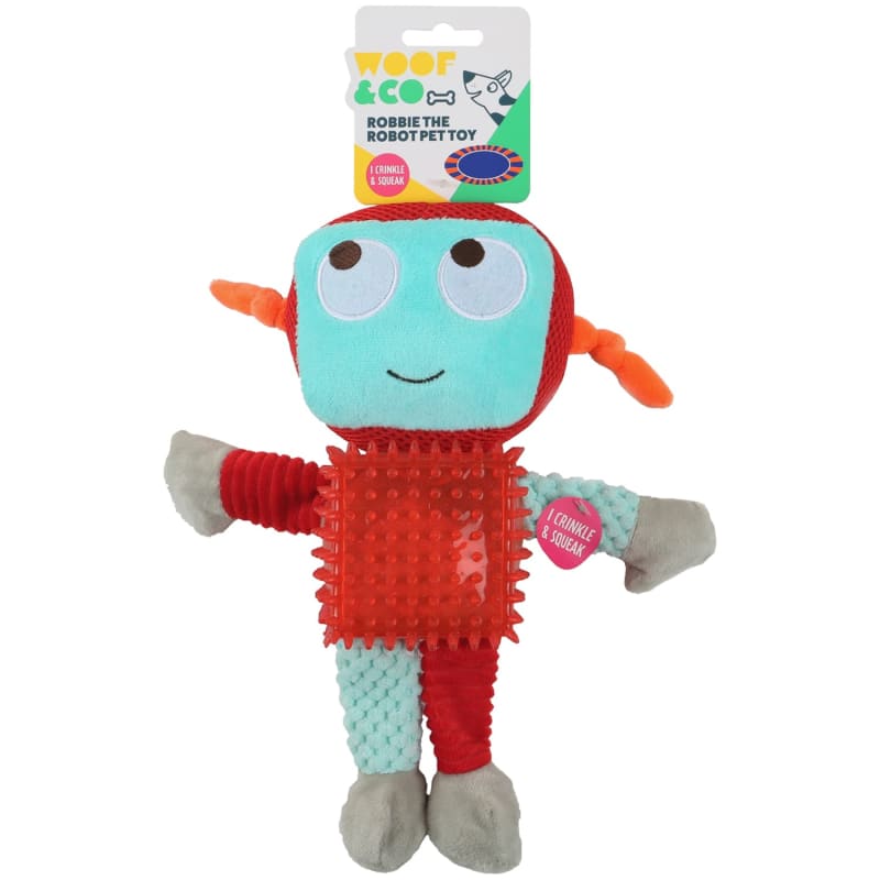 Robbie The Robot Pet Toy - Red | Dog Toys | B&M