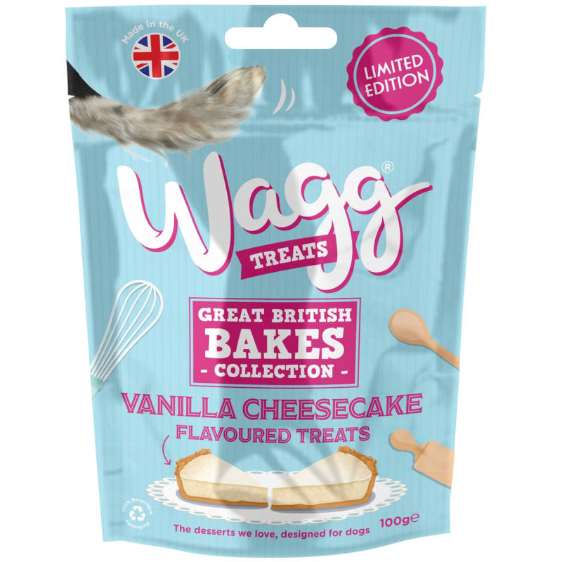 Wagg Treats 100g - Vanilla Cheesecake | Dog Treats - B&M