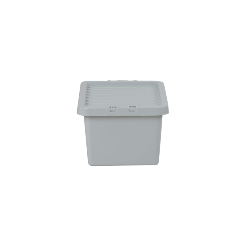 Storage Box with Lid 14L - Pebble | Storage Boxes | B&M