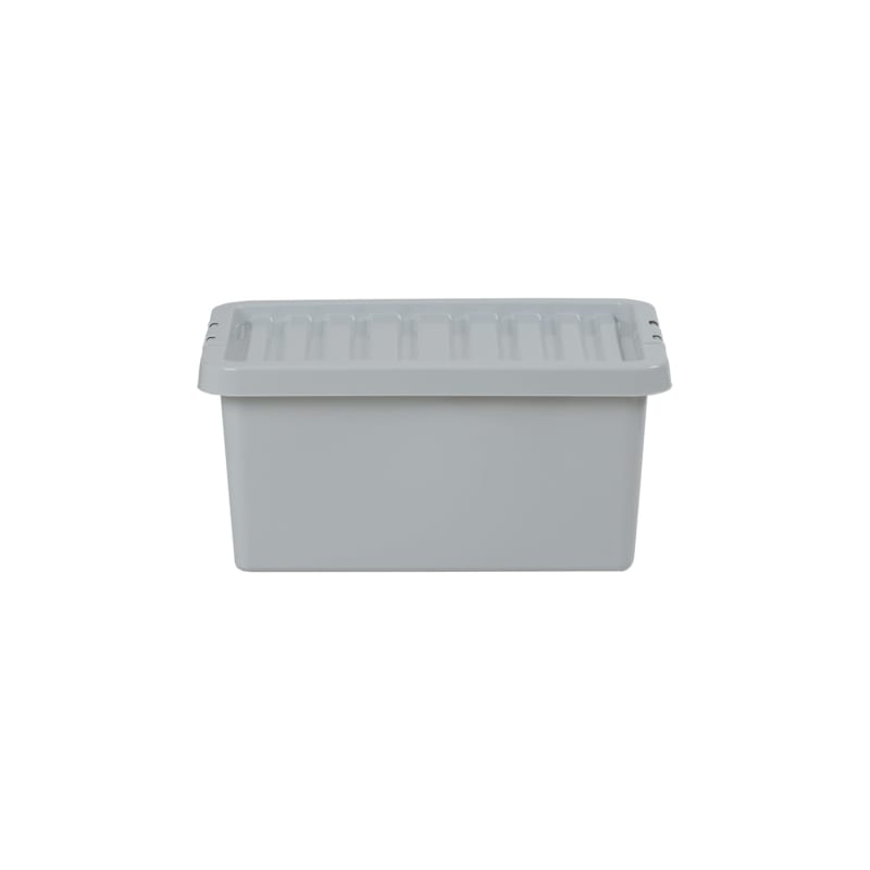Storage Box with Lid 14L - Pebble | Storage Boxes | B&M