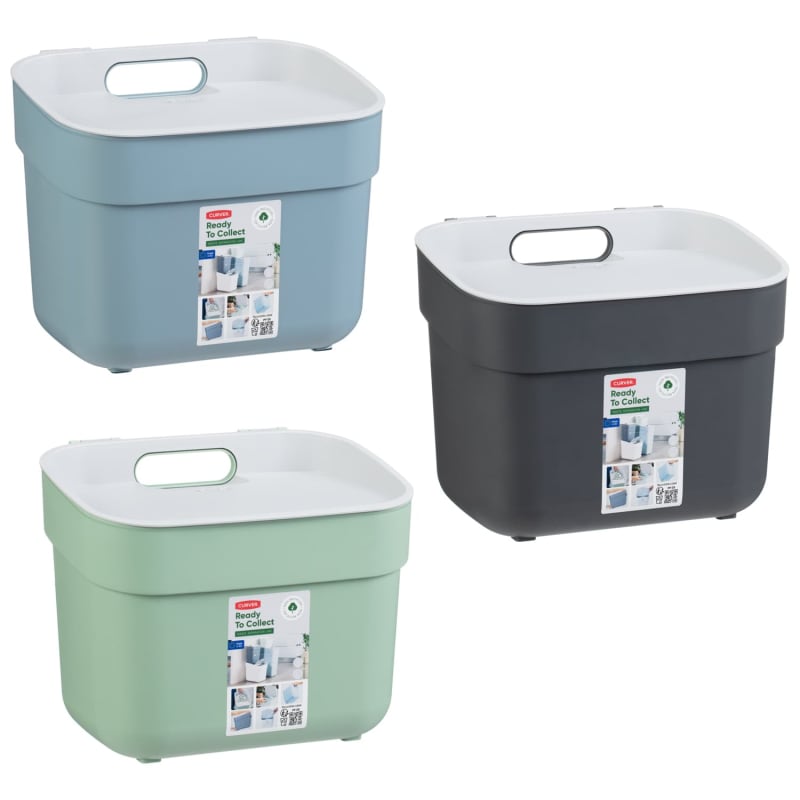 Curver Utility Storage Box WIth Lid & Handle 5L - Green | B&M