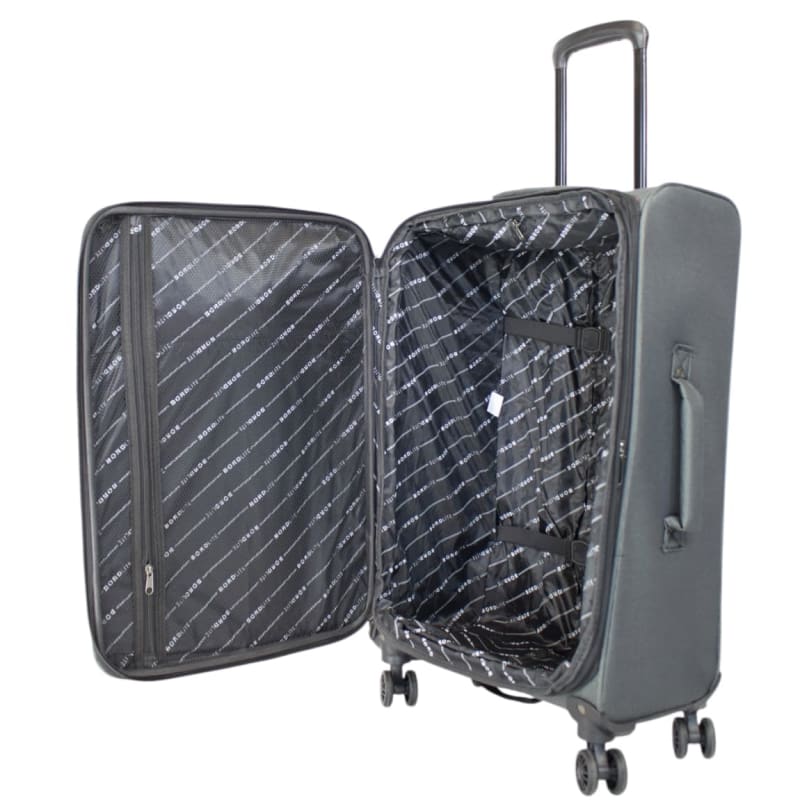 Grey Upton Zip Up Cabin Case - Large | Luggage | B&M