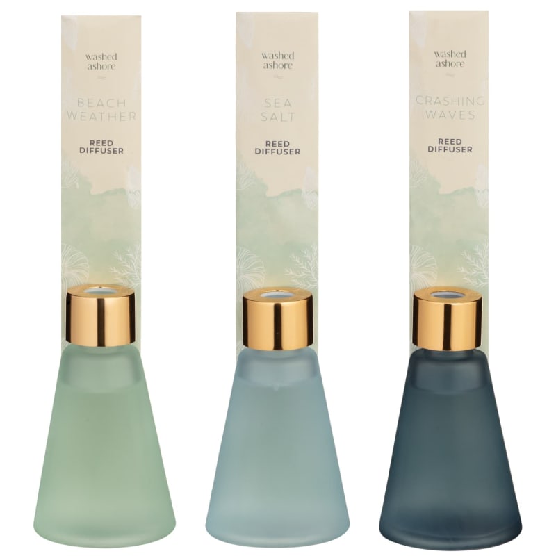 Washed Ashore Reed Diffuser 40ml - Sea Salt | Diffusers | B&M