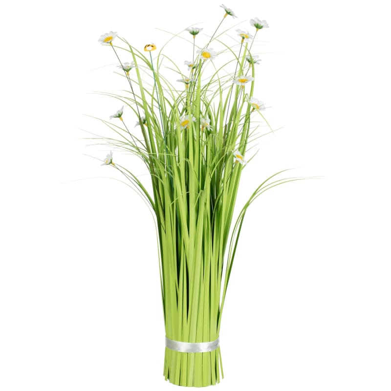 Medium Grass with Flowers 61cm - Daisy | Foliage | B&M