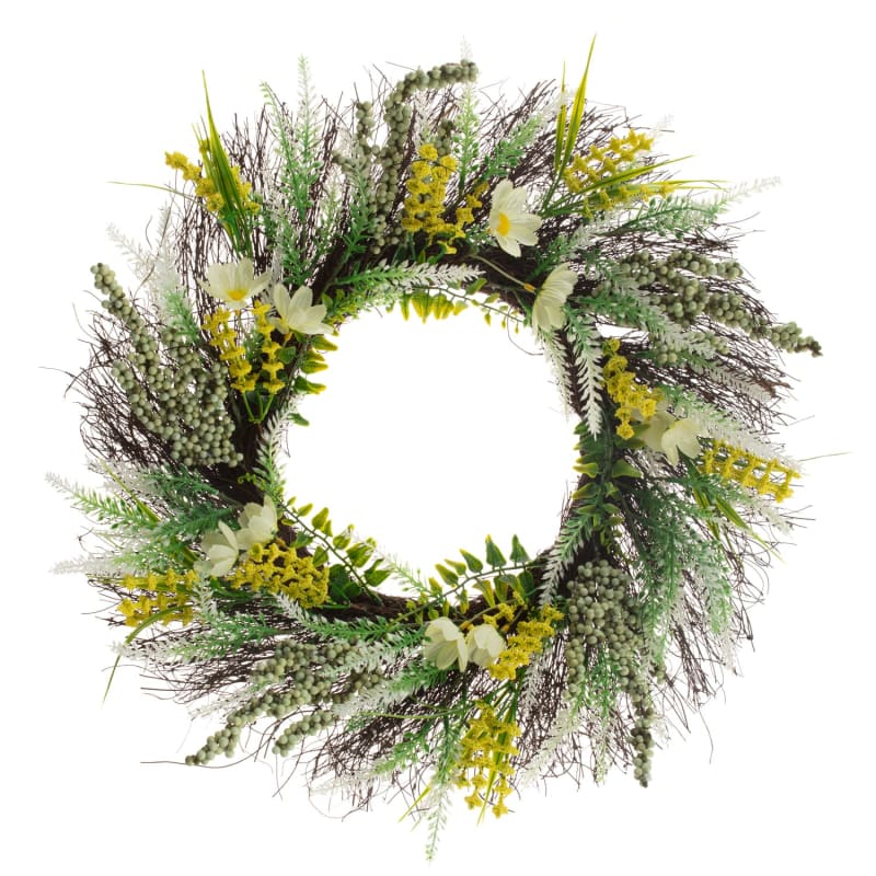 Daisy Wreath | Decorative Accessories | B&M