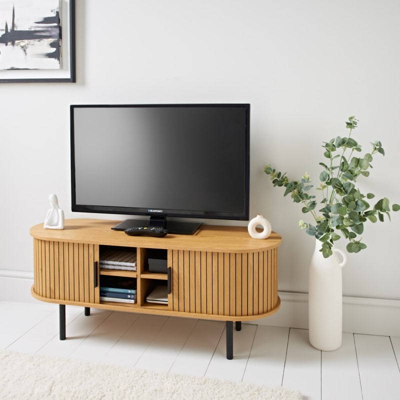 Kristen TV Unit & Low Sideboard | TV Units & Stands | B&M