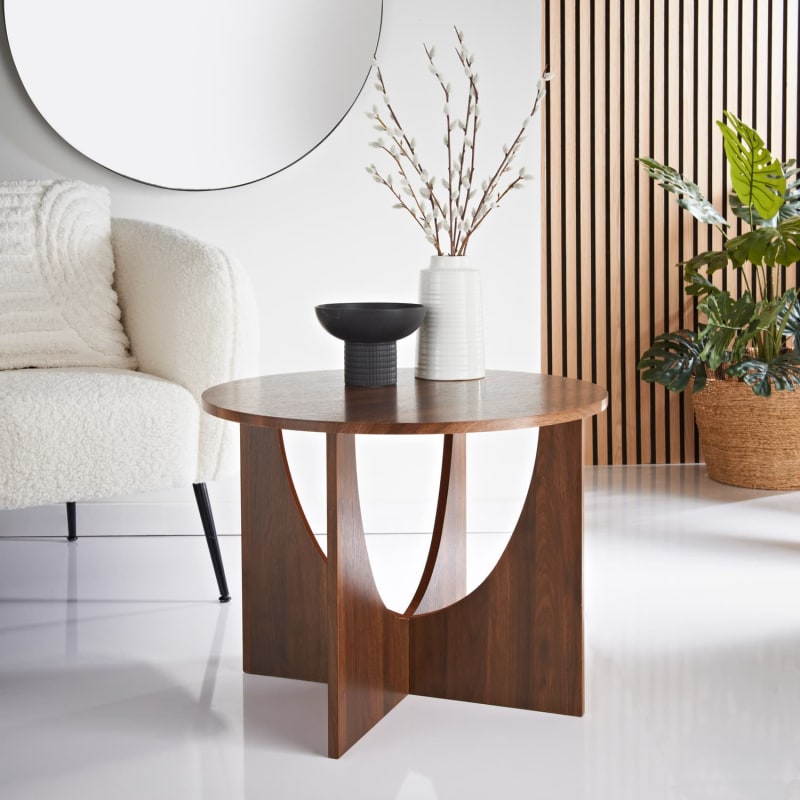 Home Collection Walnut Effect Side Table | Side Tables | B&M
